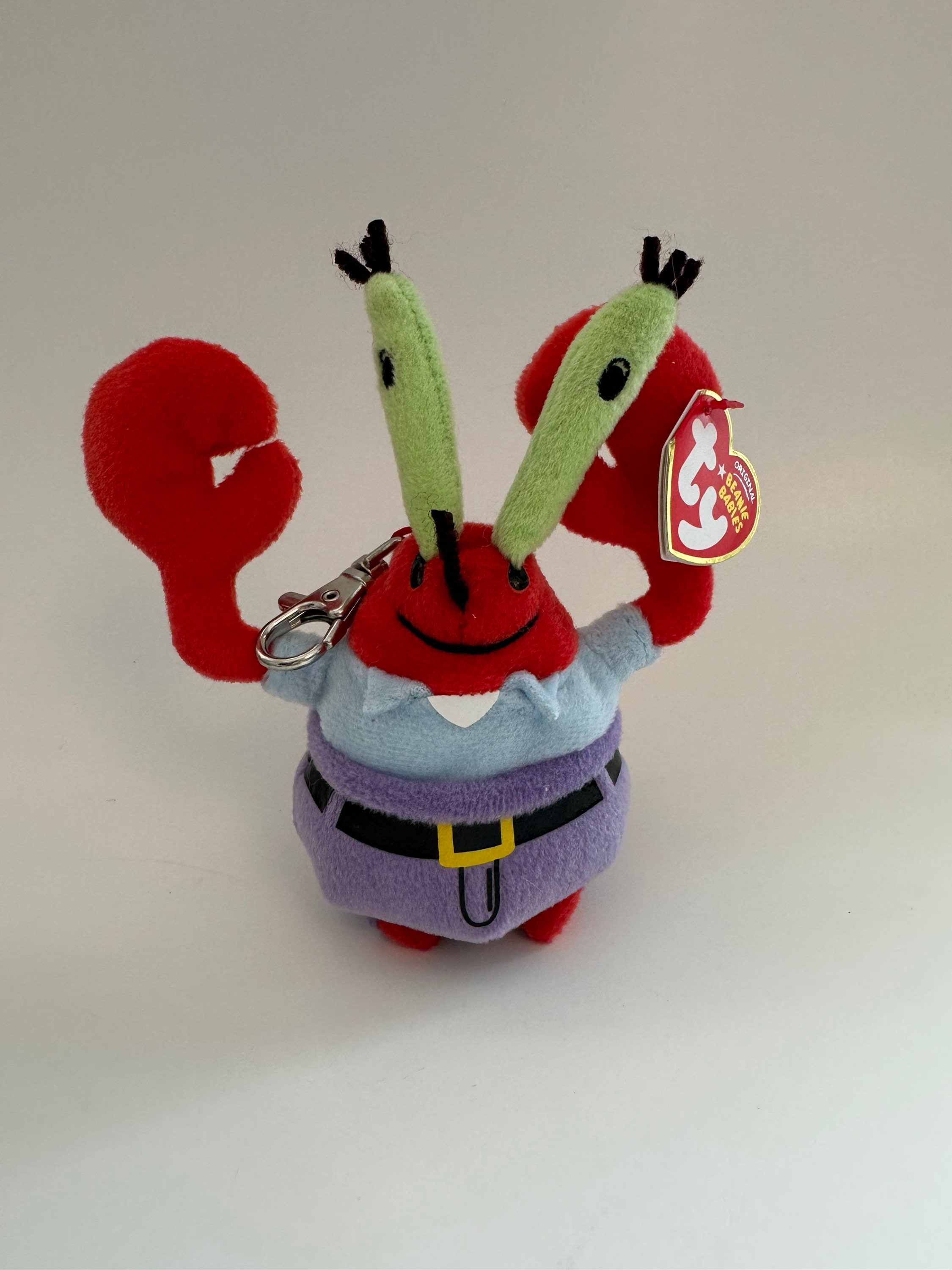Ty Beanie Baby Metal Key Clips Mr. Krabs From Spongebob Squarepants 4 Inch Etsy UK