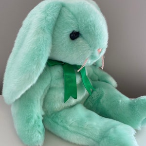 Ty Beanie Buddy “hippity” the Green Bunny Plush (14 Inch) - Etsy