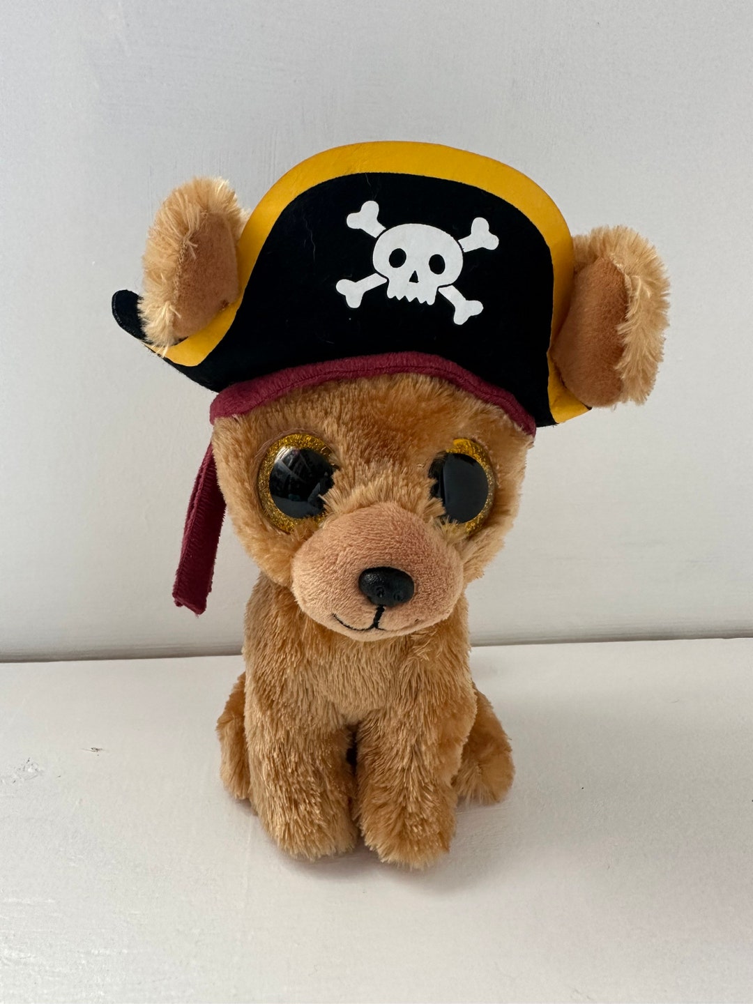 Ty Beanie Boo “rowan” the Pirate Dog! No Hang Tag (6 Inch) - Etsy
