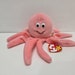 Ty Beanie Baby “inky” the Adorable Pink Smiling Octopus (6.5 Inch) - Etsy