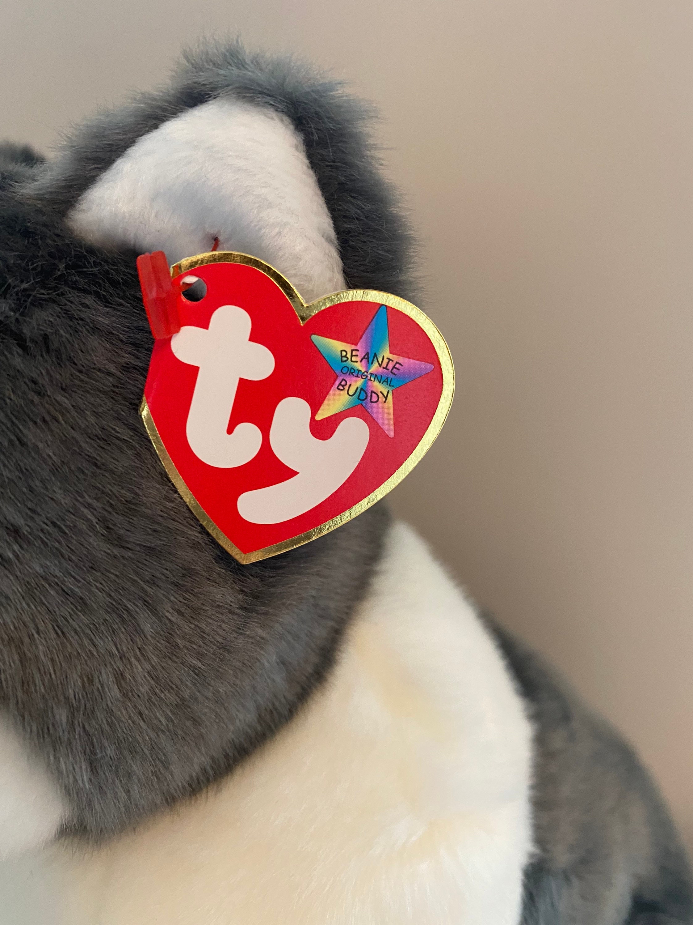 TY Beanie Buddy nanook the Husky Dog Plush rare 10 Inch - Etsy New Zealand