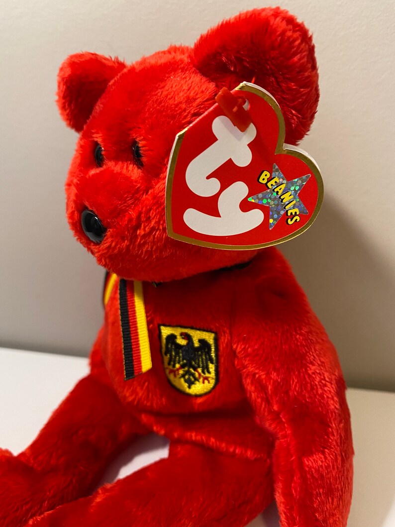 TY Beanie Baby graf Von Rot the Bear Germany Exclusive - Etsy