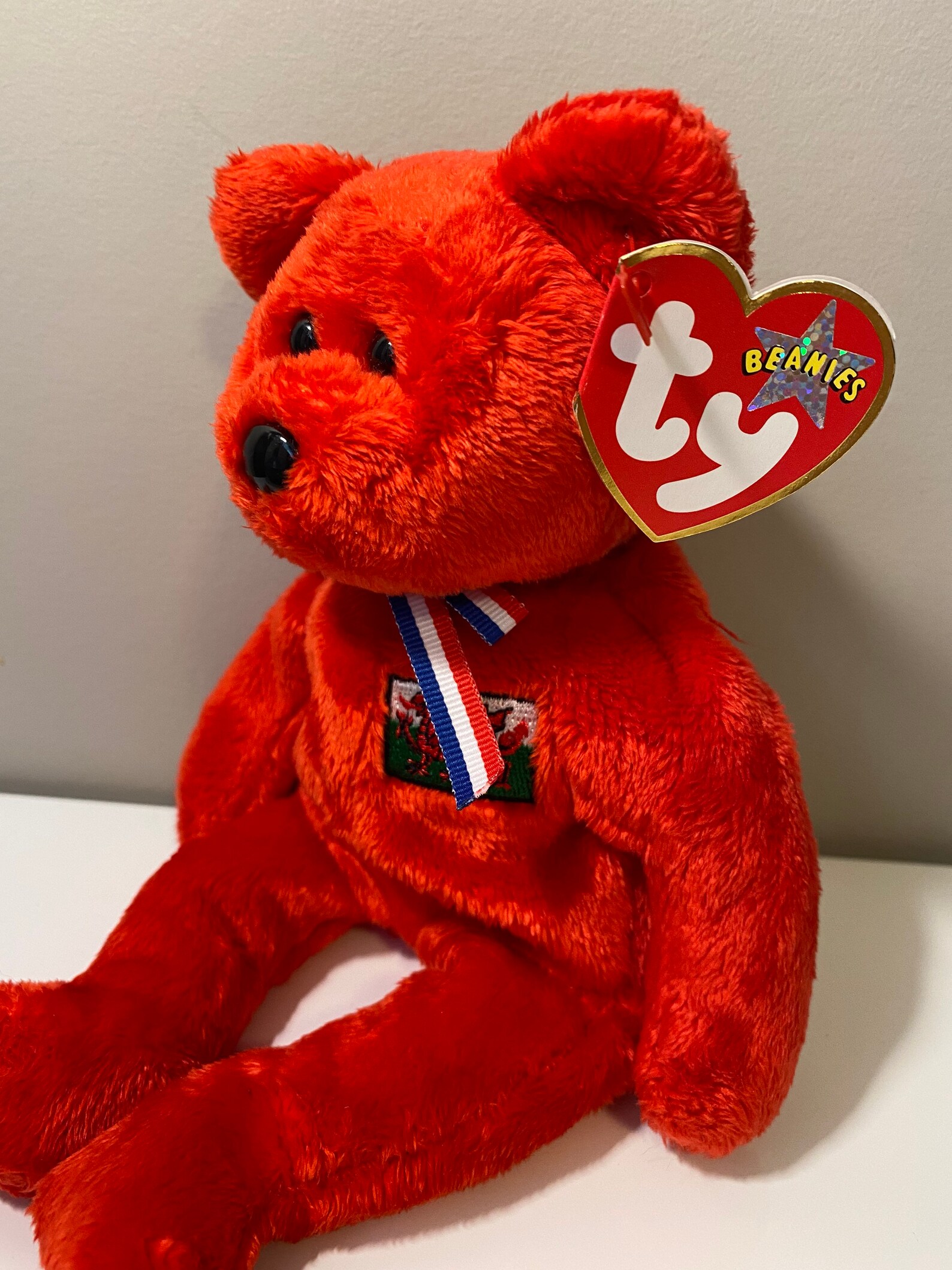 TY Beanie Baby Wales the Bear UK Exclusive 8.5 inch | Etsy