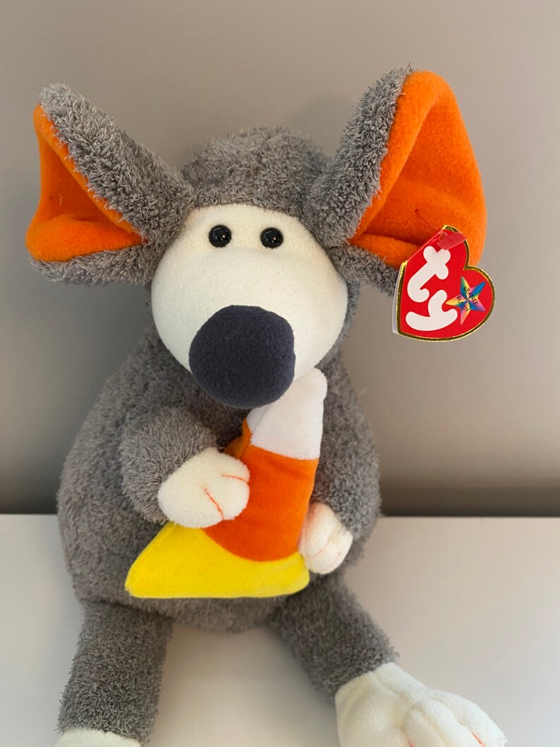 TY Beanie Buddy ratzo the Rat Grey Candy Corn Version - Etsy UK