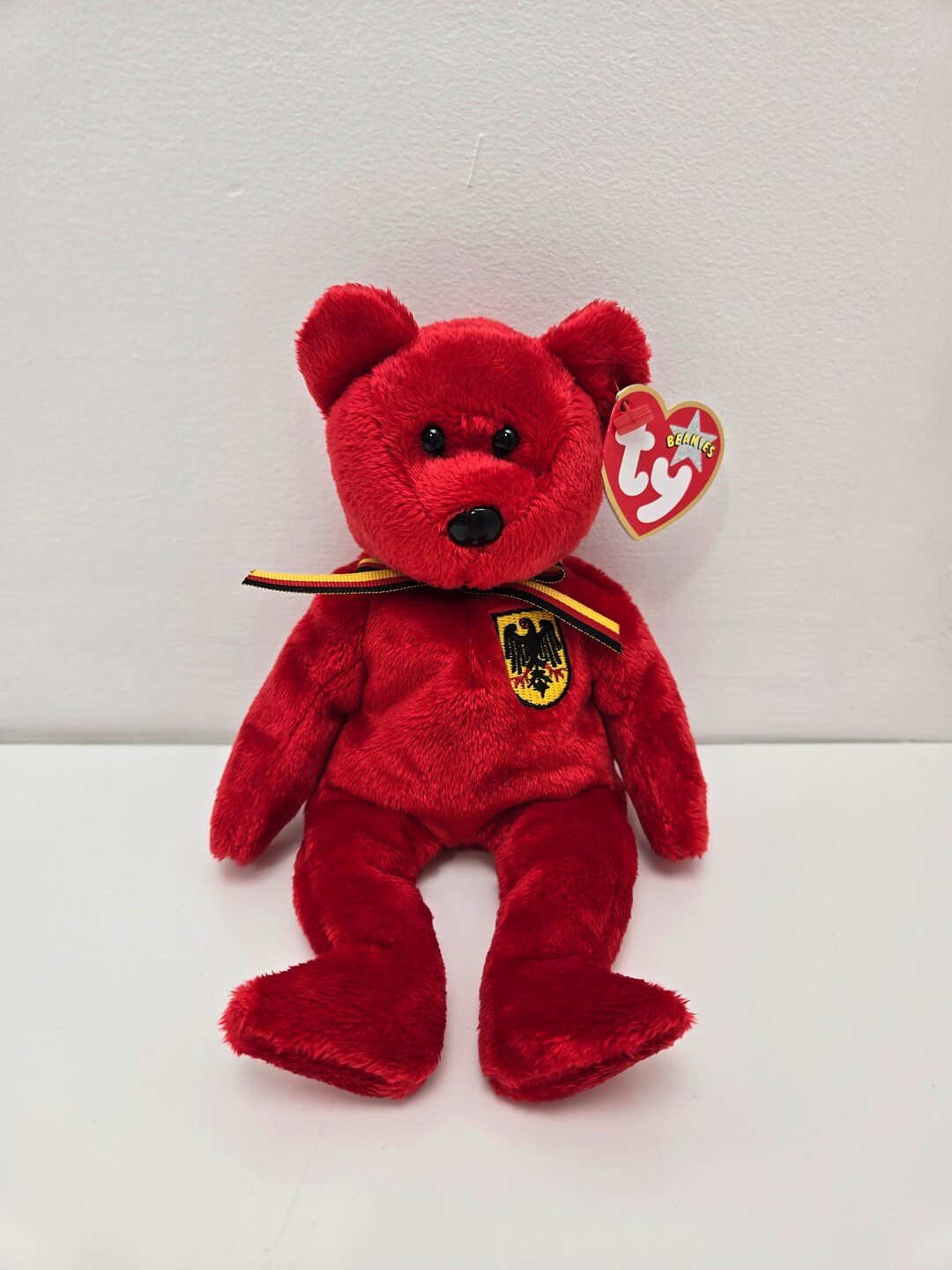 Ty Beanie Baby “graf Von Rot” the Bear - Germany Exclusive (8.5 Inch ...