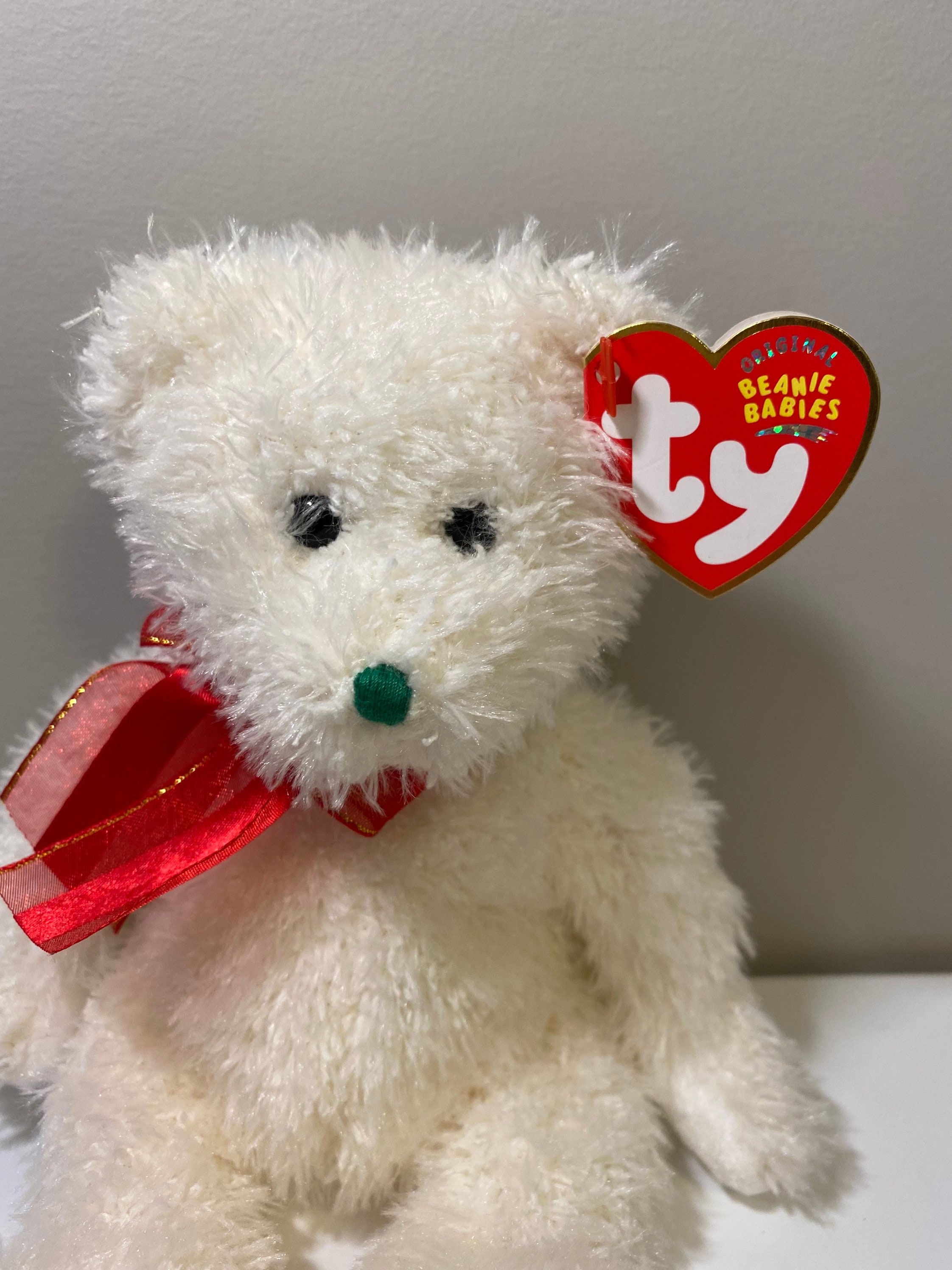 TY Beanie Baby 2004 Holiday Teddy the Holiday Bear 8 inch | Etsy