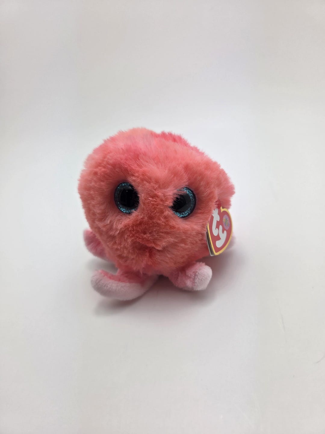 Ty Puffies Teeny Tys “sheldon” the Coral Octopus - Small - No Hang Tag ...