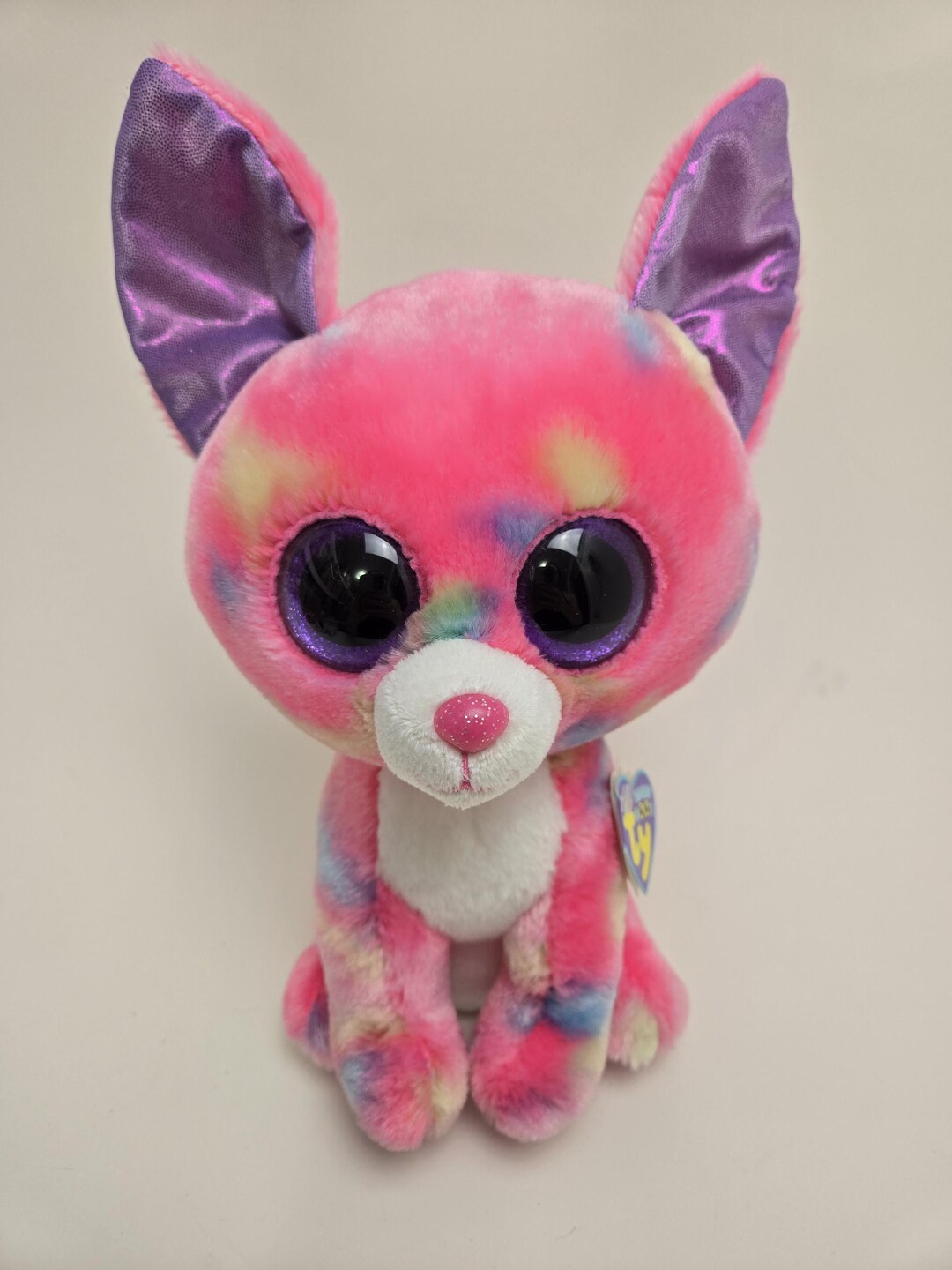 Ty Beanie Boo “cancun” the Chihuahua Dog With Purple Tag (larger 9 Inch ...