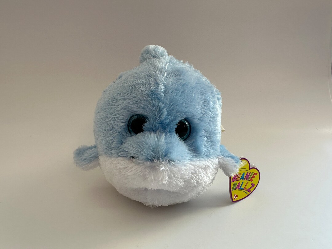 Ty Beanie Ballz “laguna” the Blue Dolphin Ball (5 Inch) - Etsy