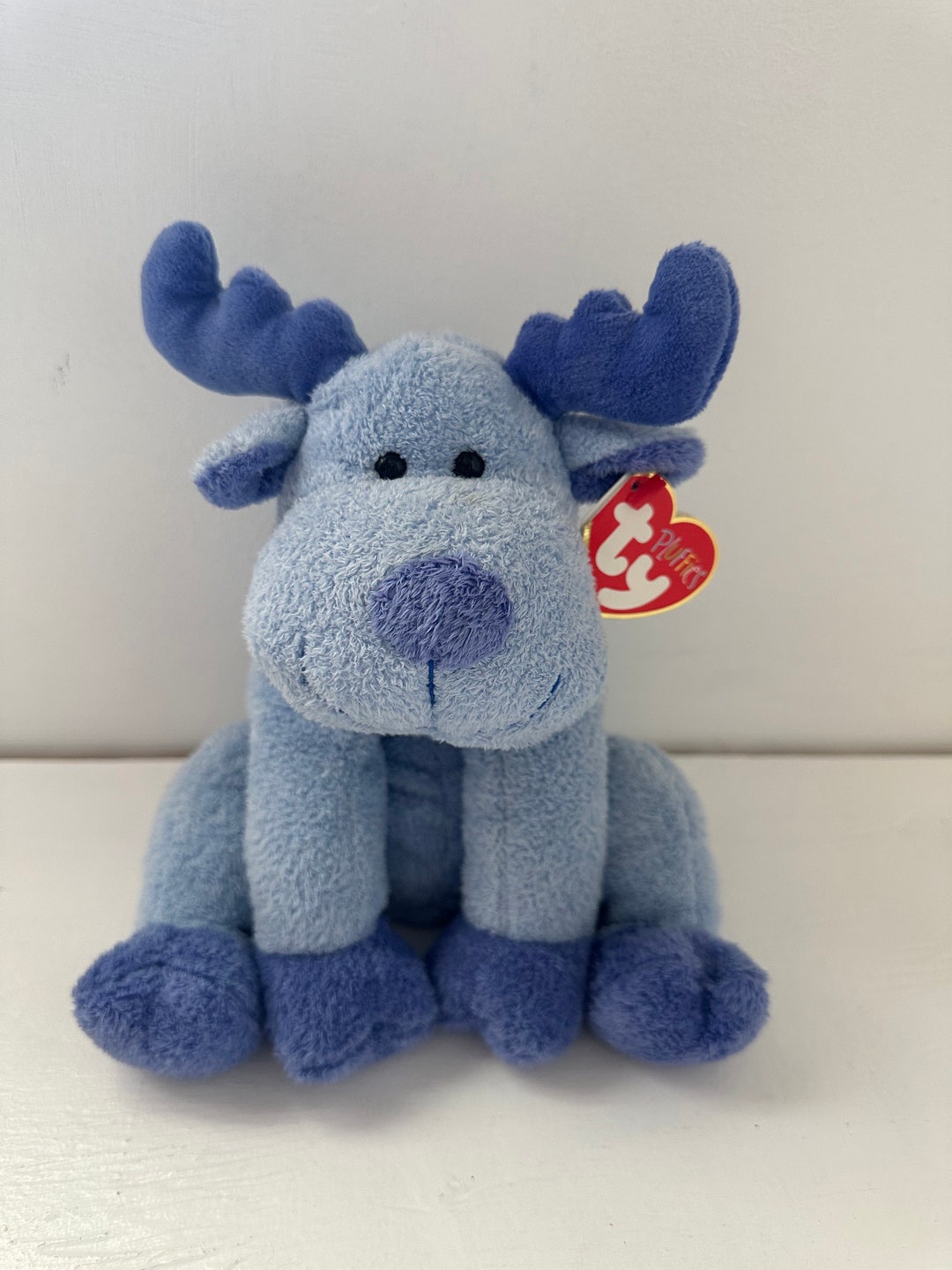Ty Pluffies “bloose” the Blue Moose! (10 Inch) - Etsy
