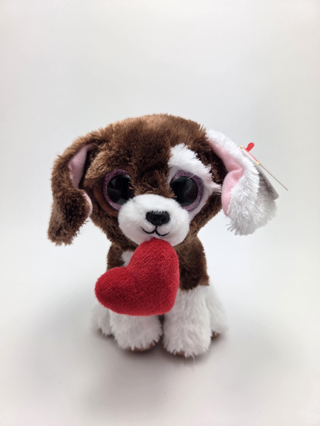 Ty Beanie Boo “cuddles” the Dog Holding Red Heart (6 Inch) - Etsy