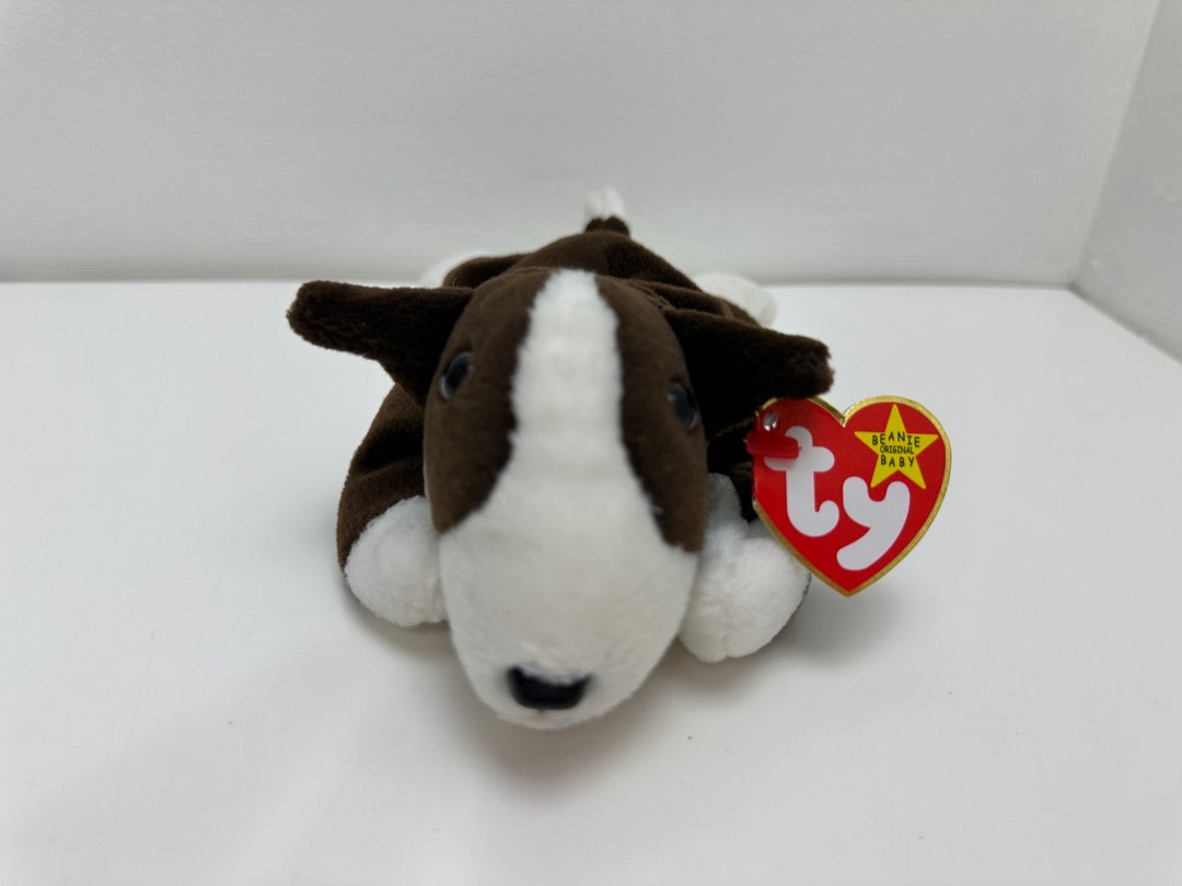 Ty Beanie Baby “bruno” the Bull Terrier Dog - Handmade in Indonesia ...