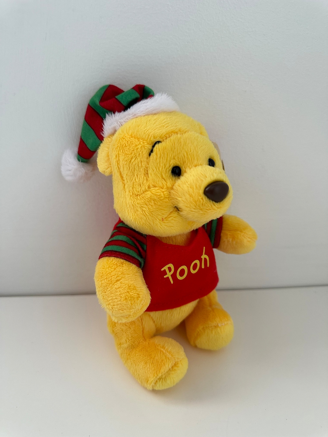 Ty Beanie Baby “winnie the Pooh” the Holiday Bear From Disneys Winnie ...