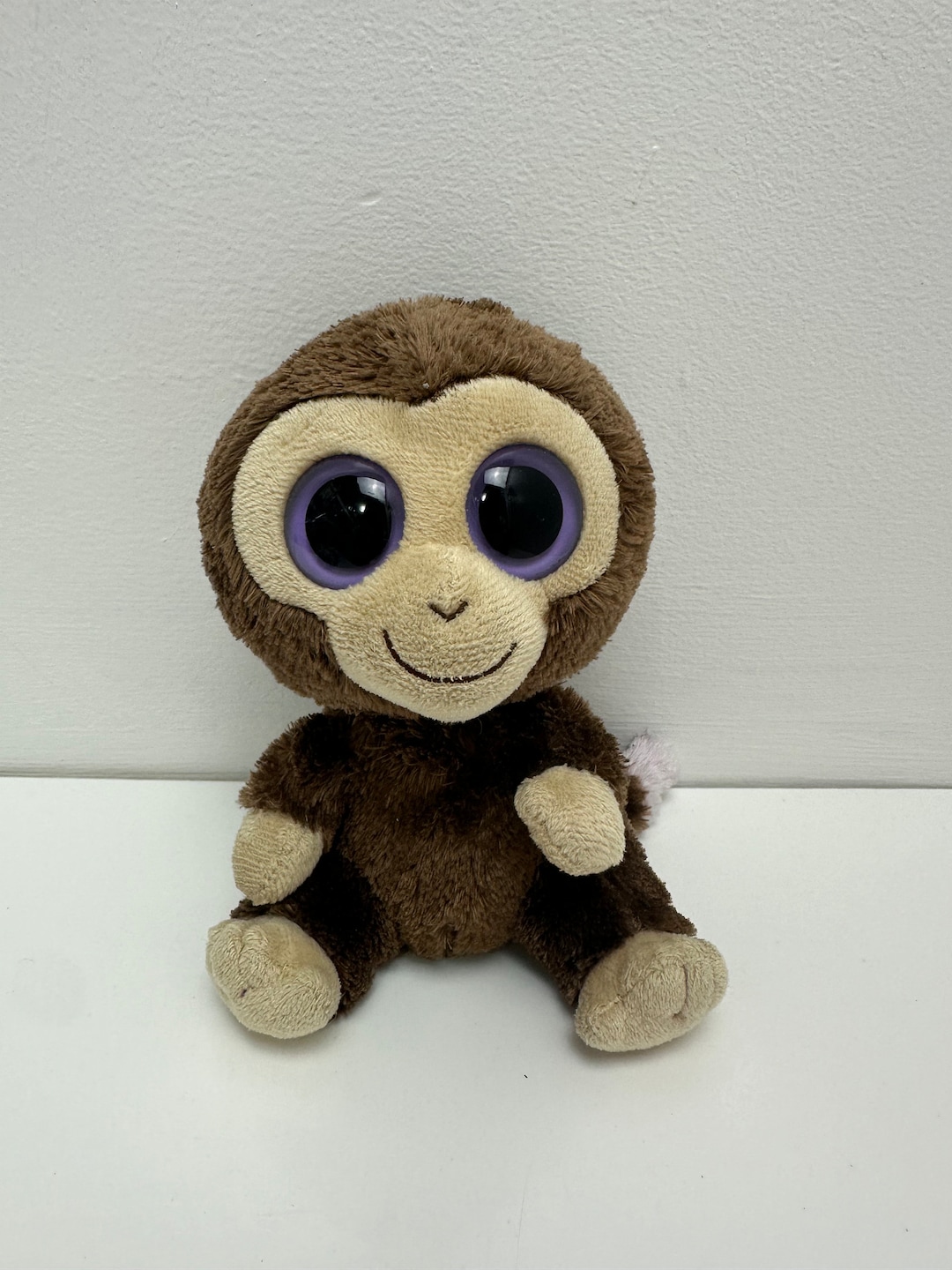 Ty Beanie Boo “coconut” the Monkey Solid Eyes - No Hang Tag (6 Inch) - Etsy