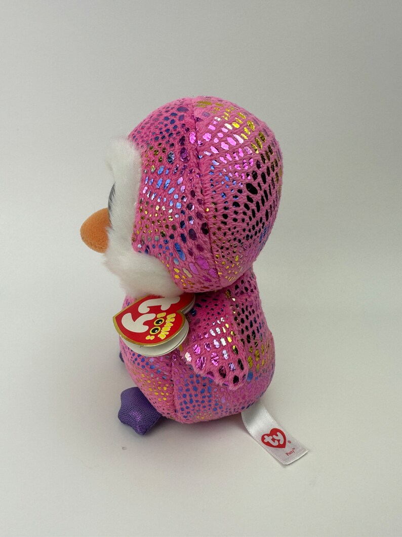 Ty Beanie Boo “patty” the Pink Penguin - Justice Exclusive (6 Inch) - Etsy