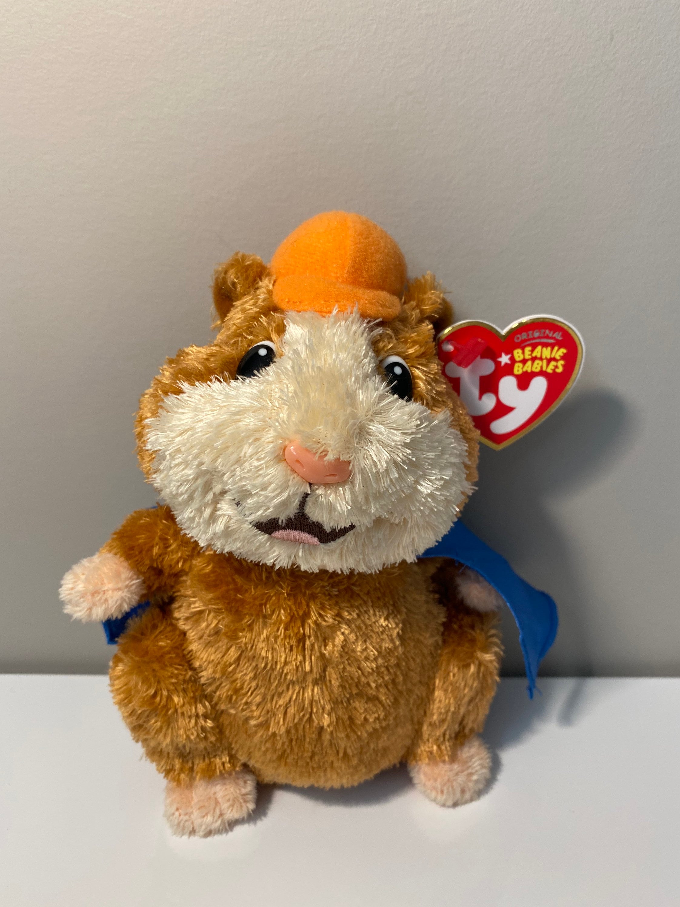 TY Beanie Baby Linny the Guinea Pig wearing blue cape from | Etsy