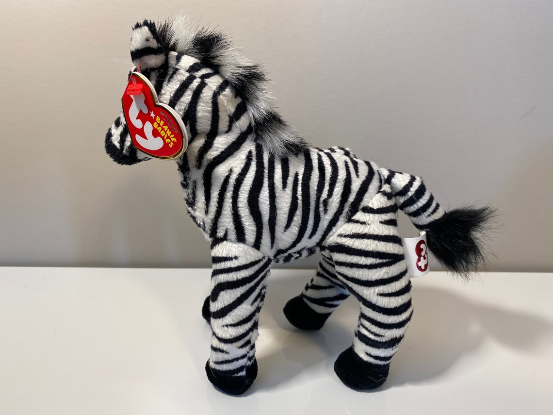 TY Beanie Baby Dizz the Zebra 7.5 inch | Etsy