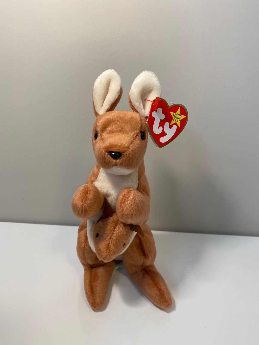 Ty Beanie Baby pouch the Kangaroo 7 Inch Vintage Beanies - Etsy