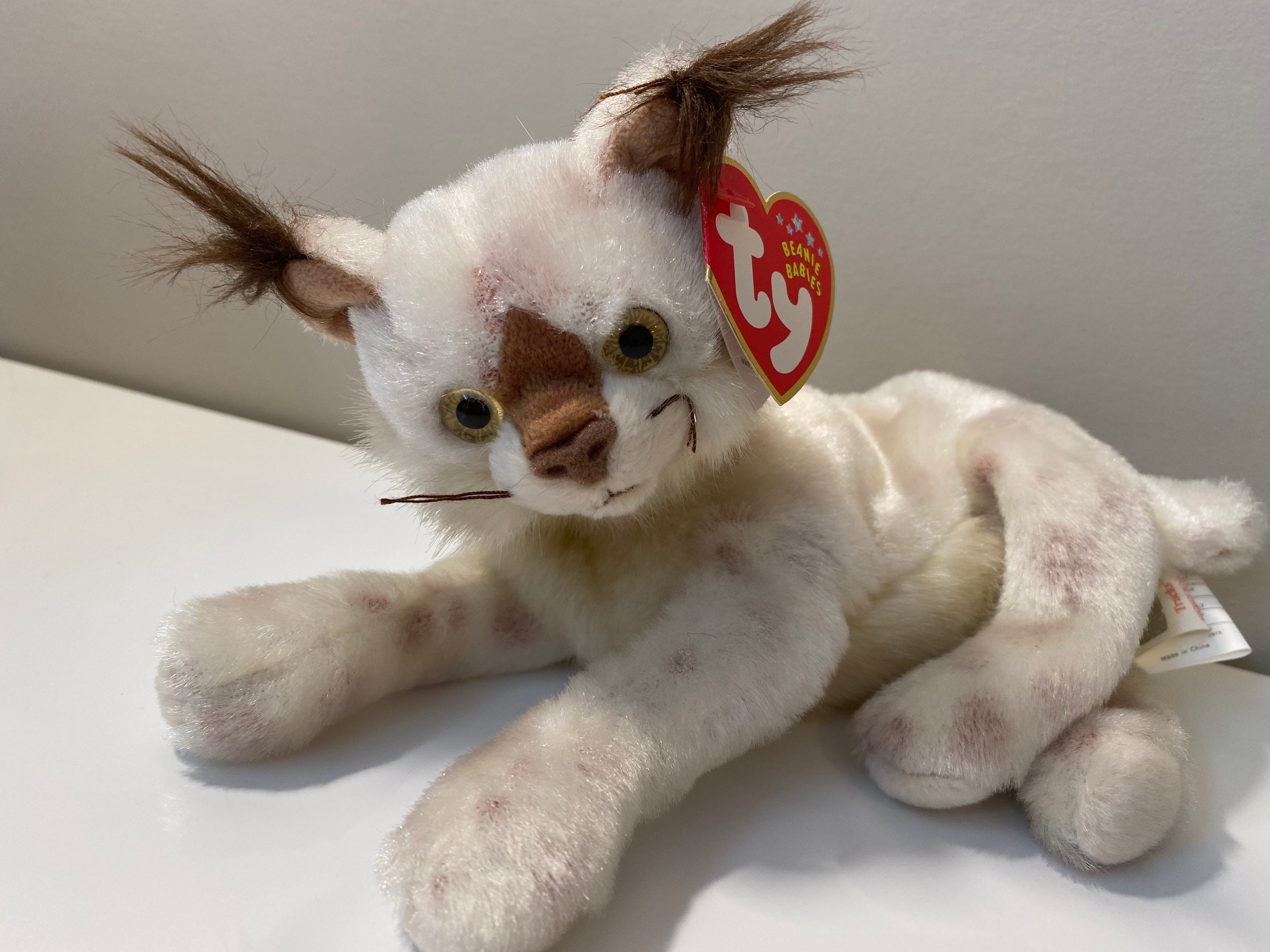 TY Beanie Baby tracks the Lynx 6.5 Inch - Etsy