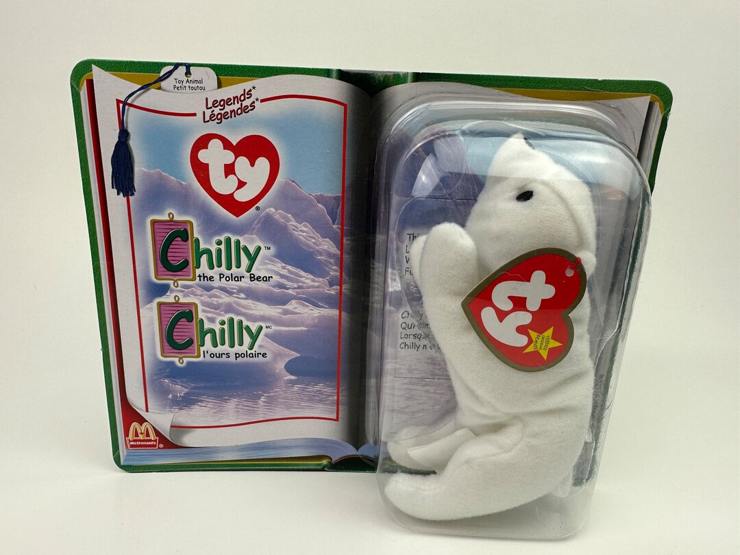 Ty Mcdonald’s Teenie Beanie “chilly” the Polar Bear! Sealed in Box - Etsy