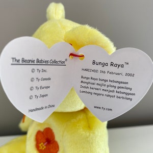 TY Beanie Baby Bunga Raya the Malaysia Exclusive | Etsy