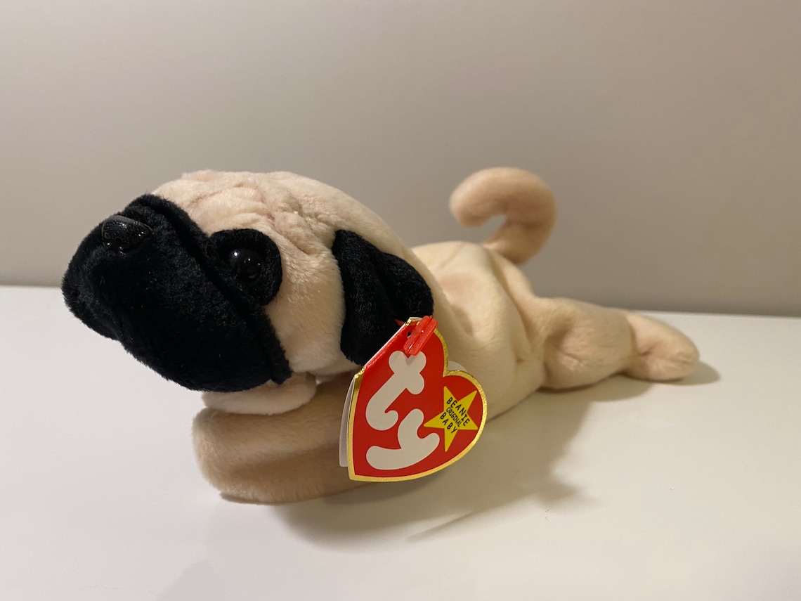 TY Beanie Baby pugsly the Pug Plush 8 Inch - Etsy
