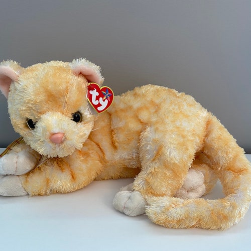 TY Beanie Baby Cat frisco the Grey Tabby Cat rare 7 - Etsy