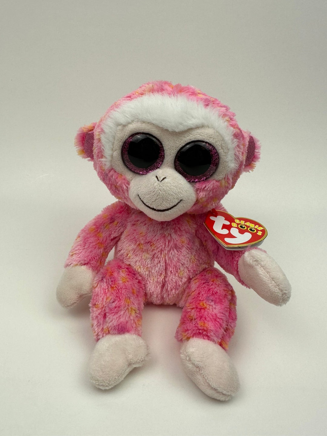 Ty Beanie Boo “ruby” the Pink Monkey (6 Inch) Vintage Beanies - Etsy
