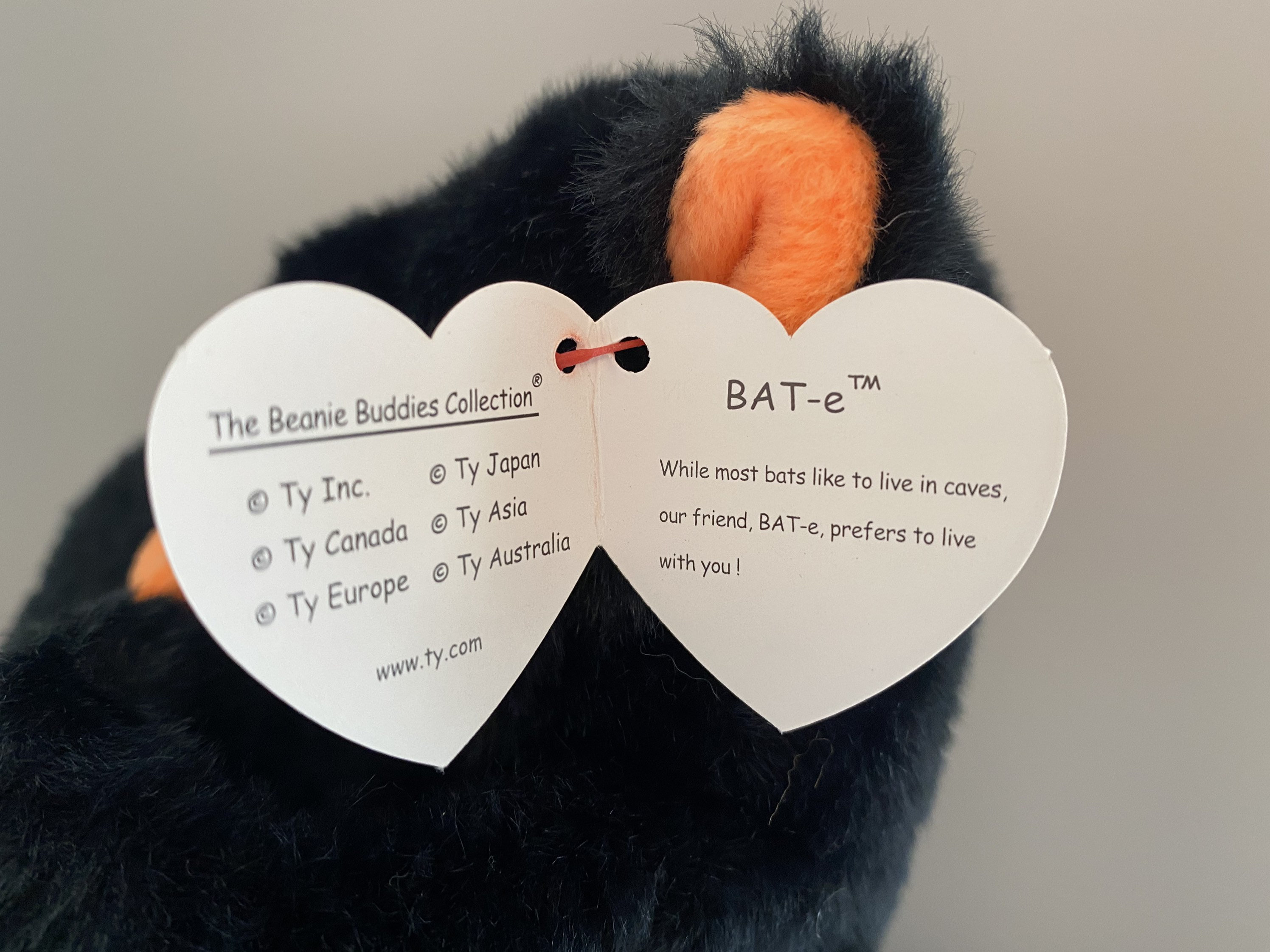 TY Beanie Buddy bat-e the Bat Plush 7.5 Inch 16 Inch Full | Etsy