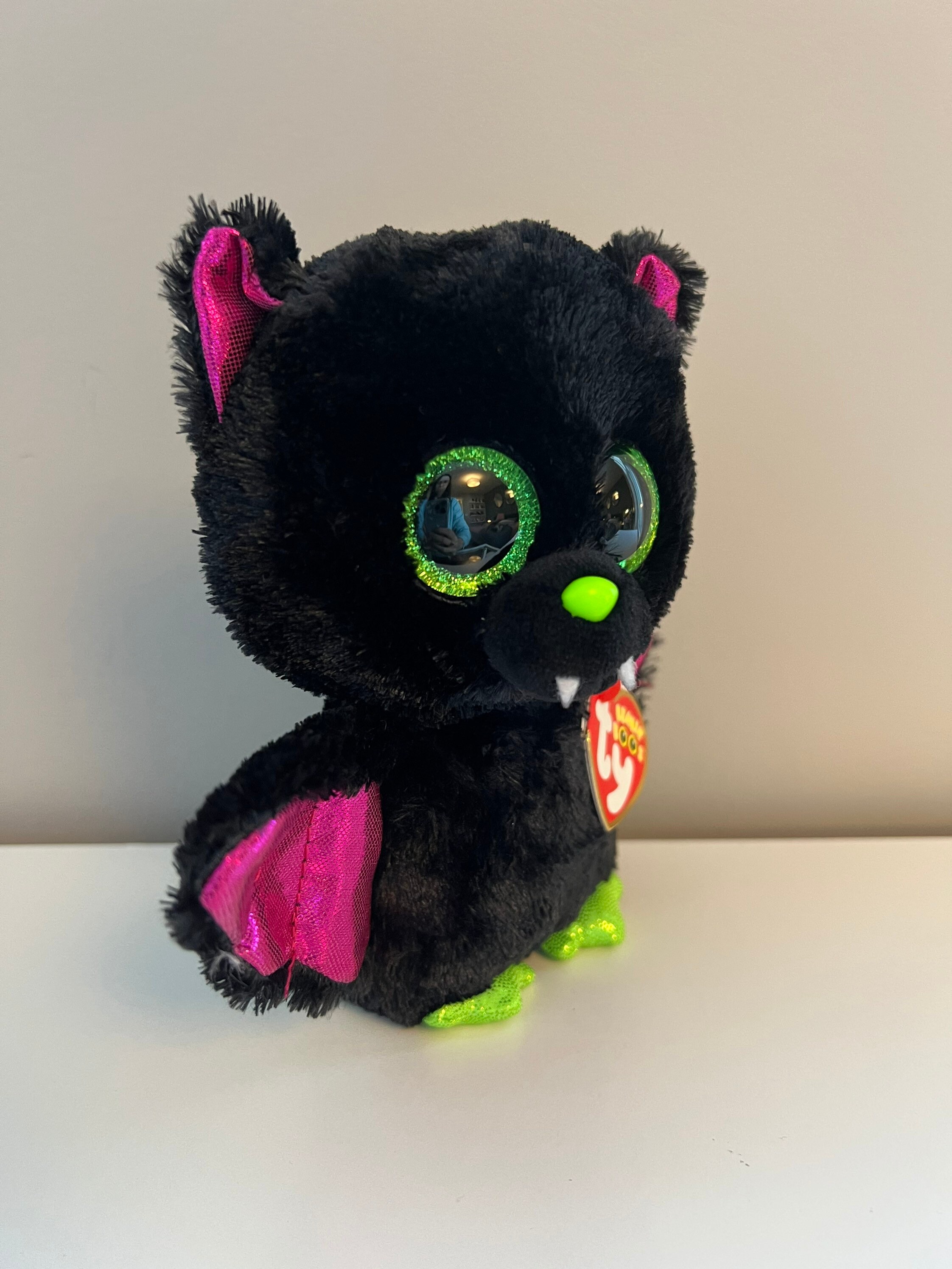 TY Beanie Boo igor the Bat With Green Sparkly Eyes 6 Inch - Etsy