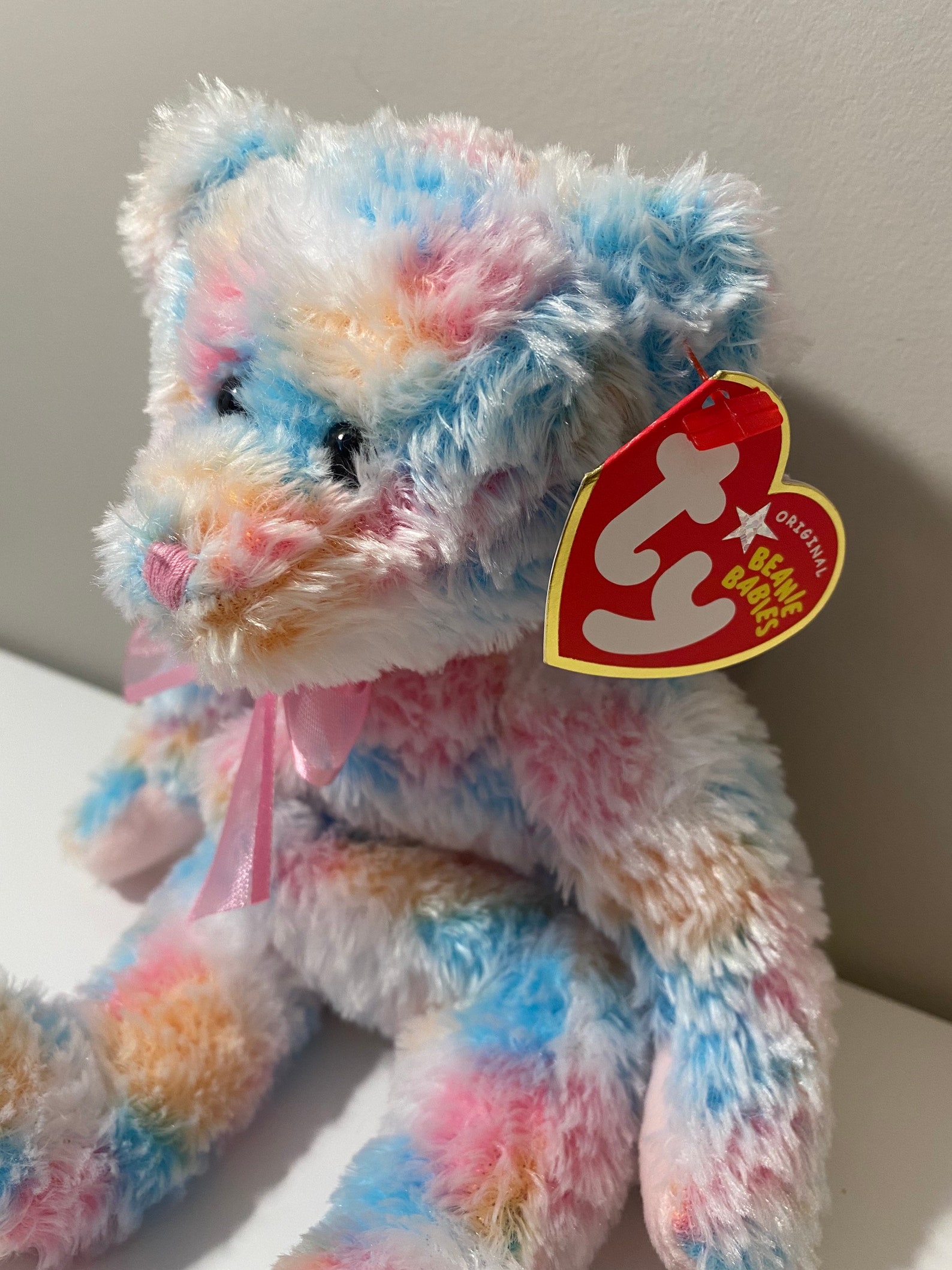 TY Beanie Baby Twirls the Super Cute Multicoloured Bear | Etsy