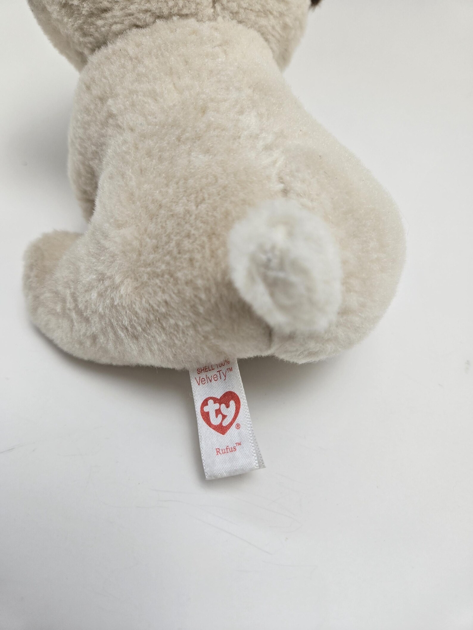 TY Beanie Baby “rufus” the Pug - No Hang Tag (6 Inch) - Etsy