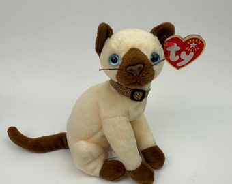 Ty Beanie Baby “jaden” the Siamese Cat Plush (6 Inch) - Etsy