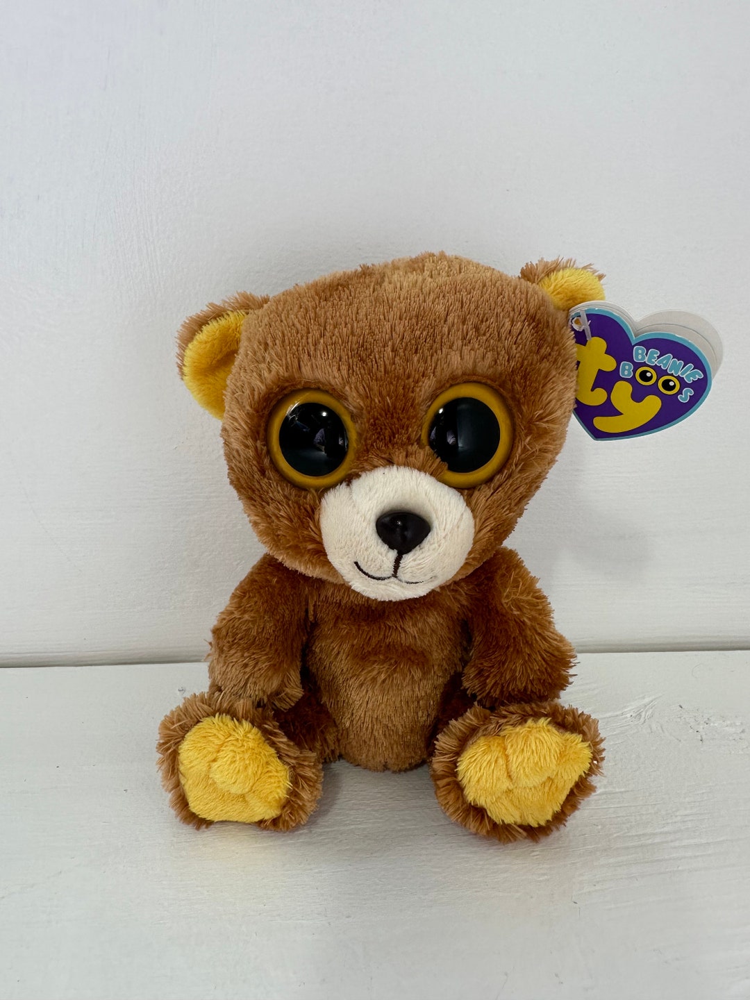 Ty Beanie Boo “honey” the Bear - Purple Tag Rare! (6 Inch) - Etsy