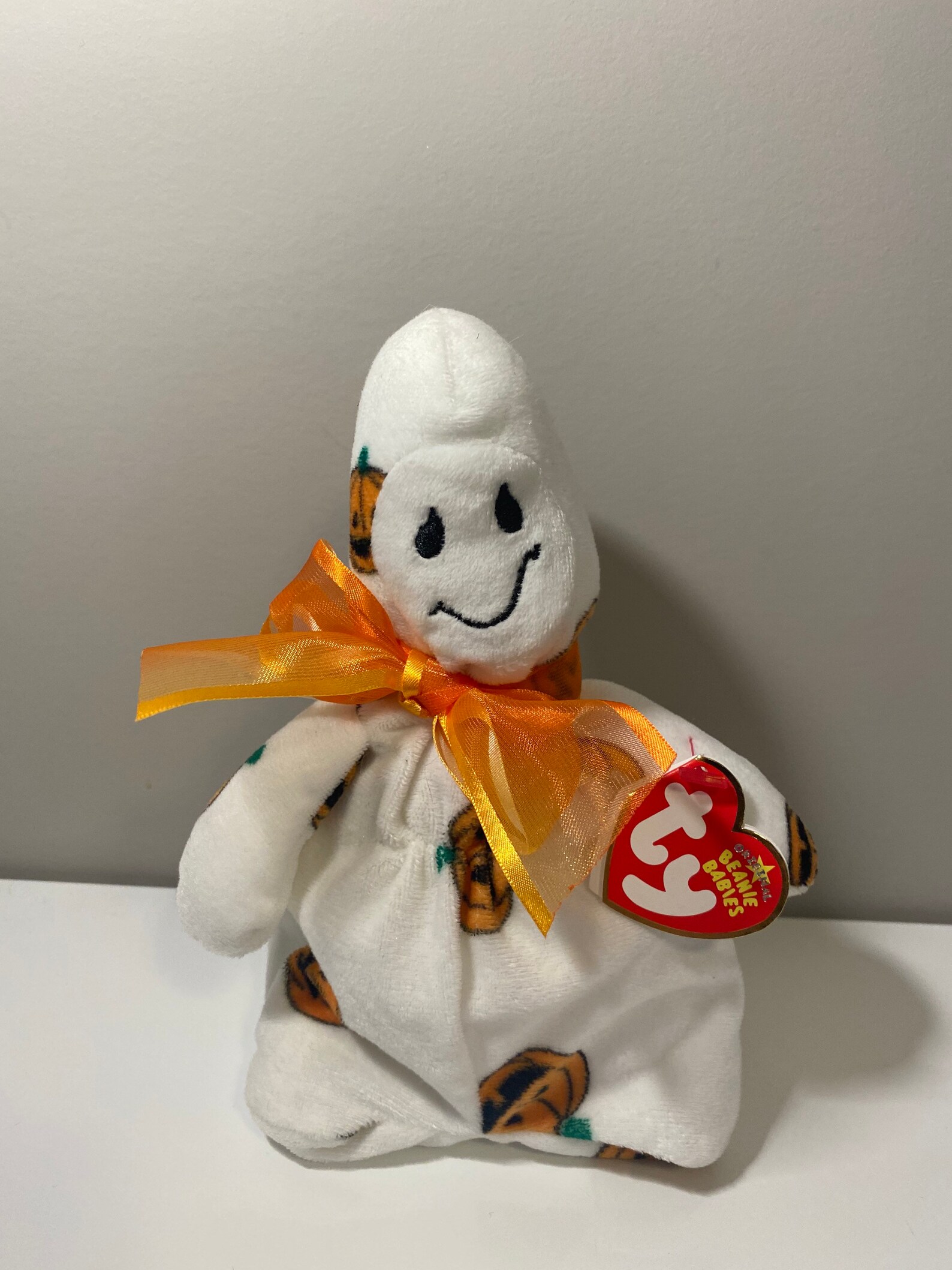 TY Beanie Baby ghoulish the Halloween Ghost 8 Inch - Etsy