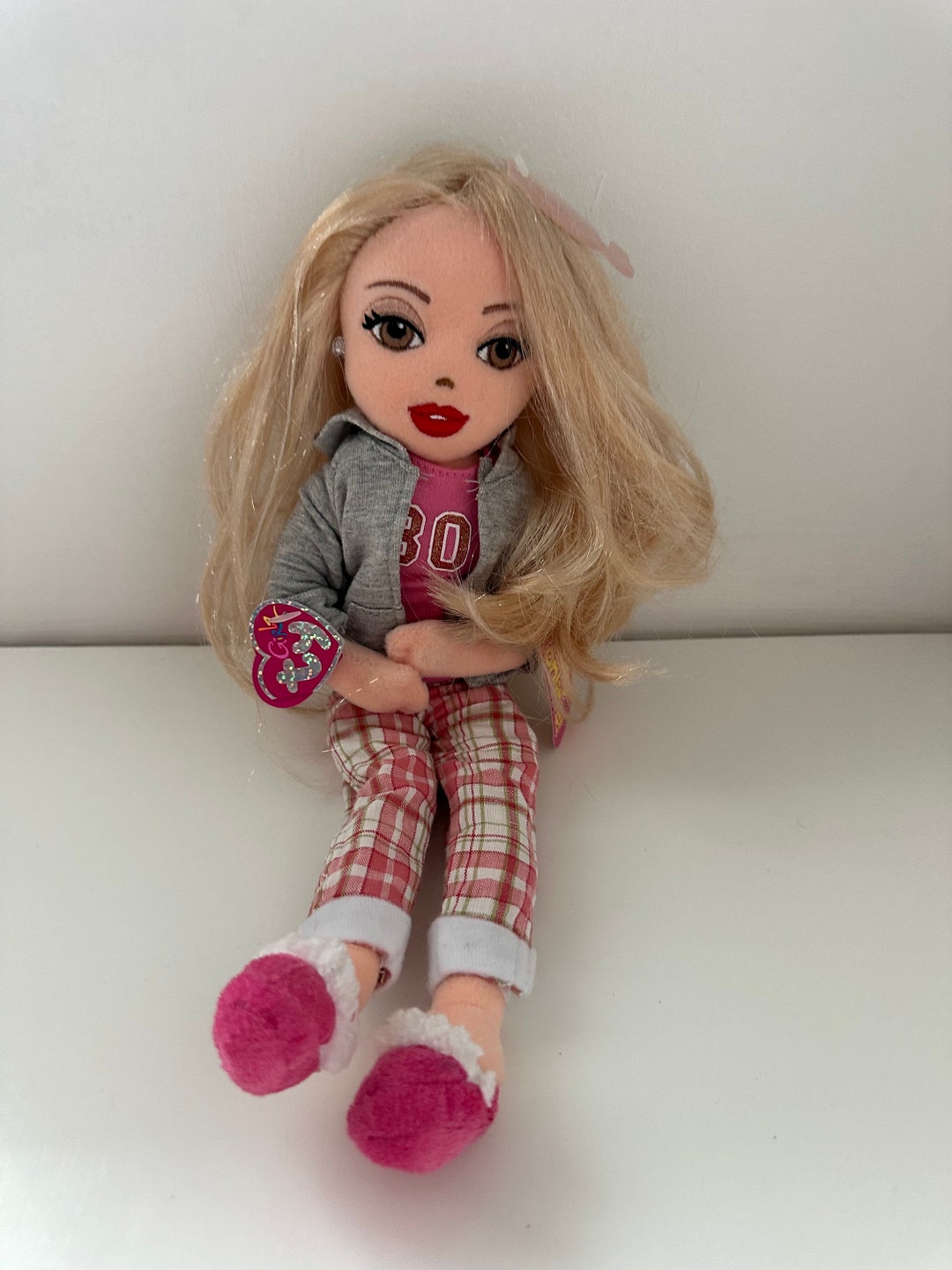 Ty Girlz Collection “happy Hillary” the Beanie Barbie Doll Blonde Hair ...