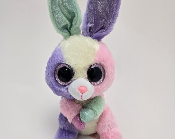 Ty Beanie Boo “bloom” the Colourful Easter Bunny Rabbit - No Hang Tag ...