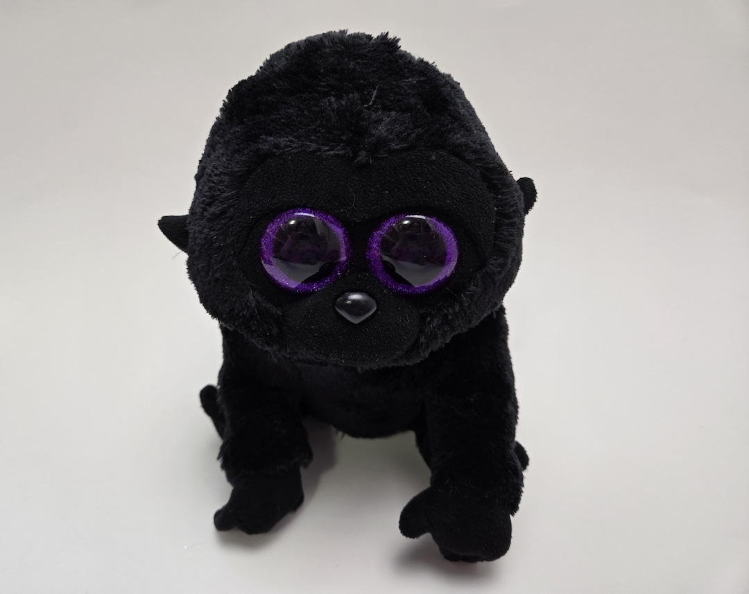 Ty Beanie Boo “george” the Gorilla - No Hang Tag (larger 9 Inch) - Etsy