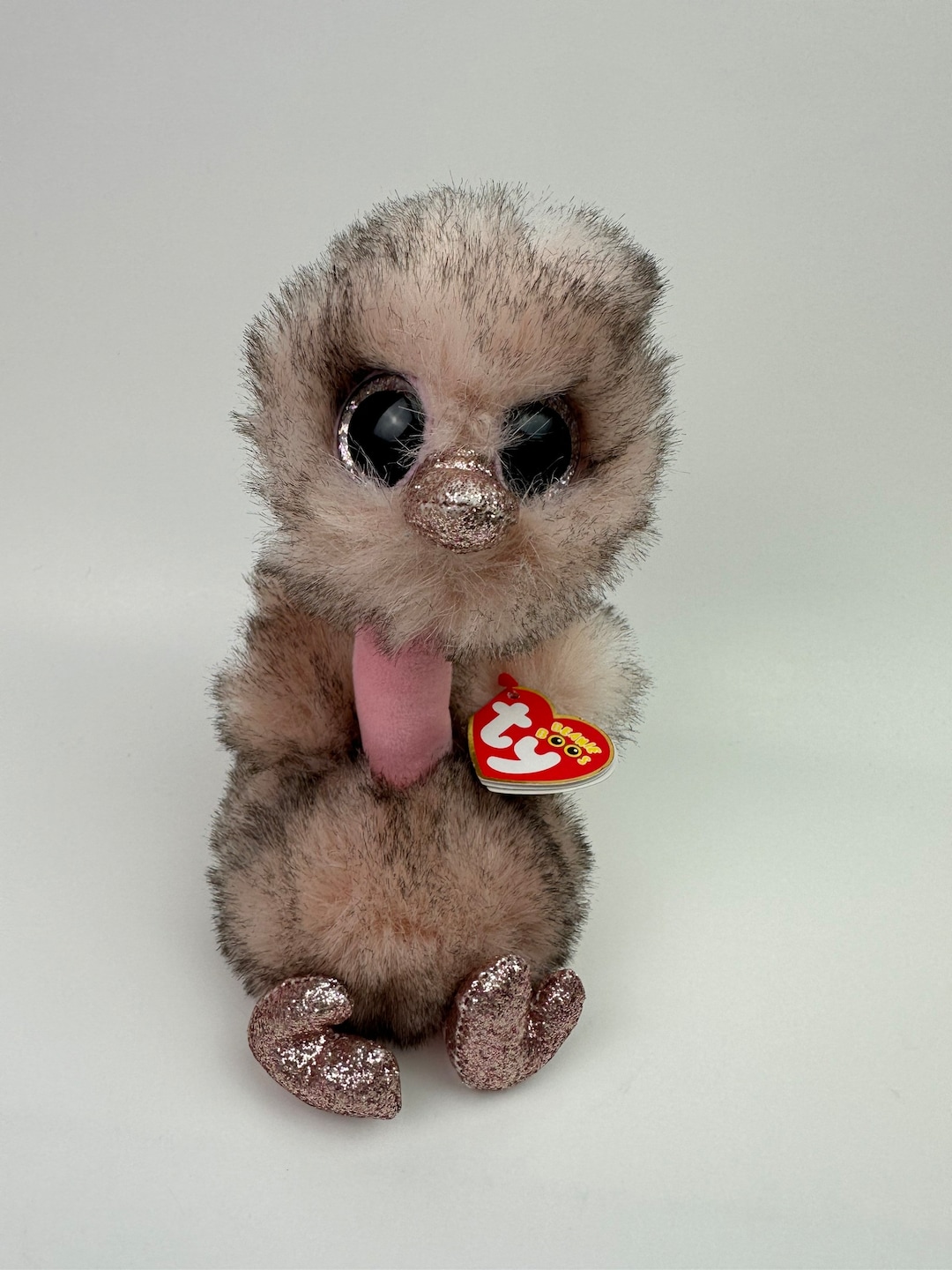 Ty Beanie Boo henna the Pink Ostrich 6 Inch Etsy UK