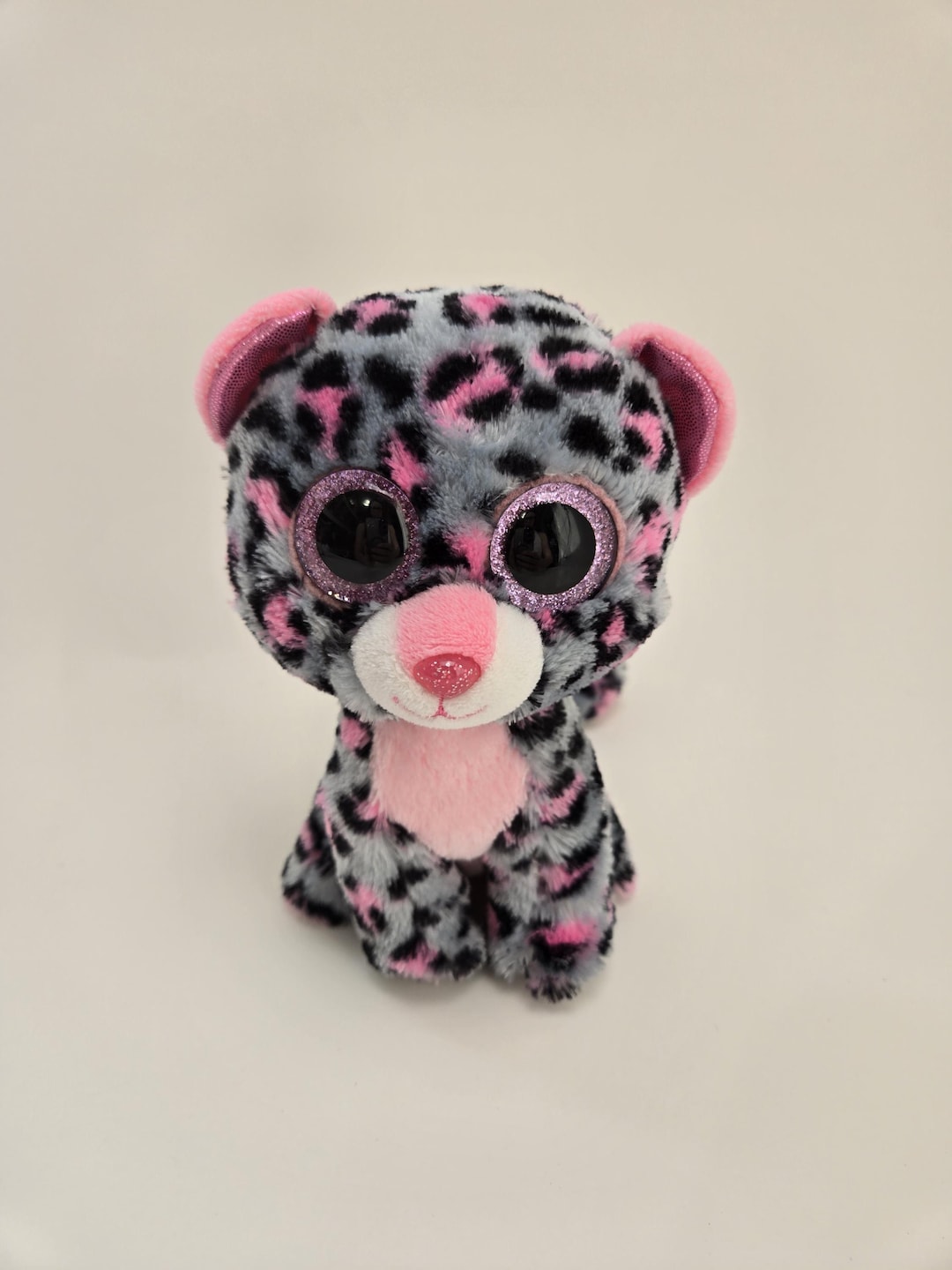 Ty Beanie Boo “tasha” the Purple and Grey Leopard - No Hang Tag (6 Inch ...
