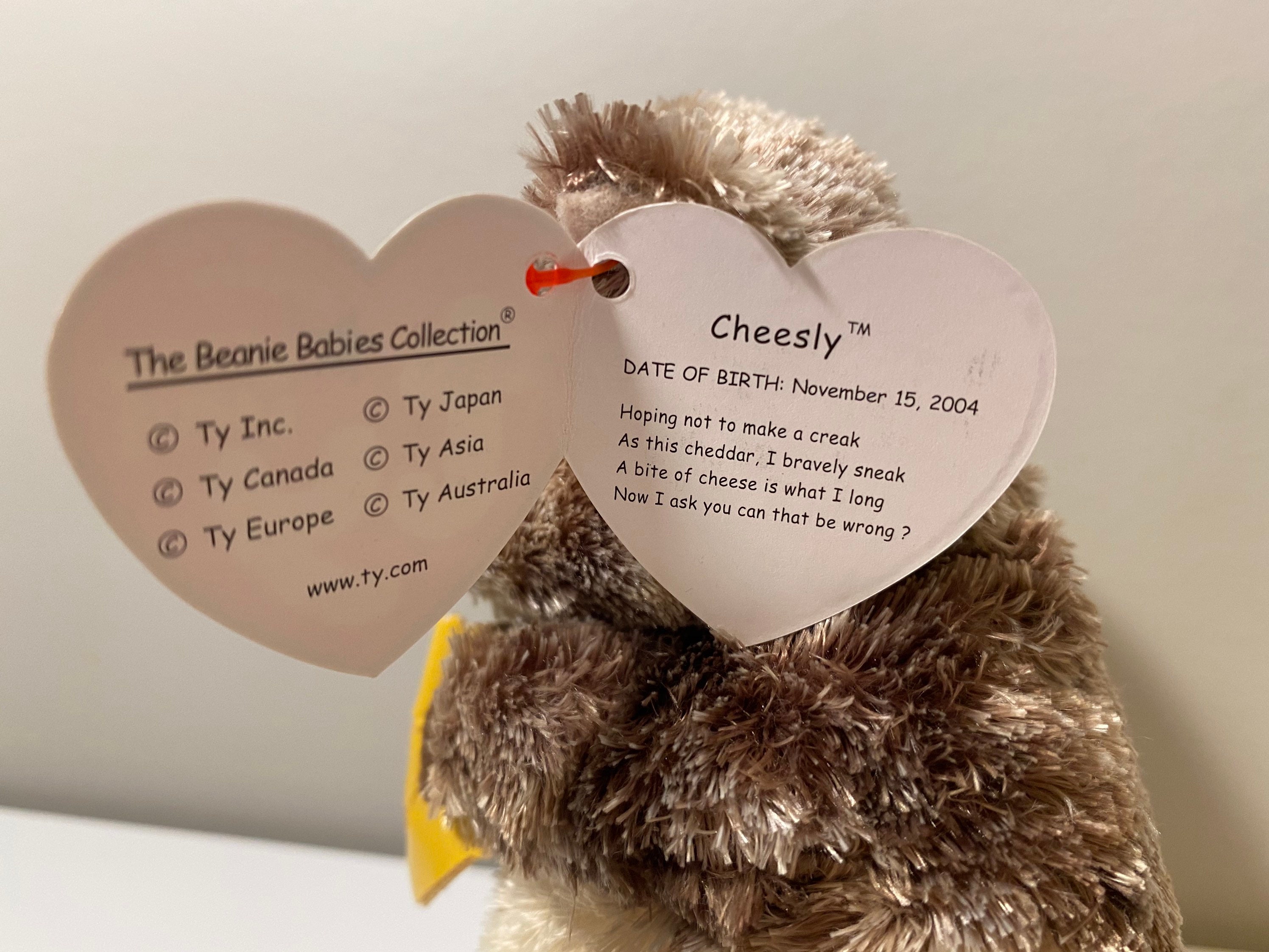 TY Beanie Baby Cheesly the Mouse 5 inch | Etsy