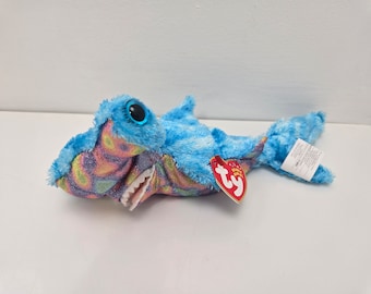Ty Beanie Babies Water Creatures Sharks and Dolphins Chompers, Poseidon ...