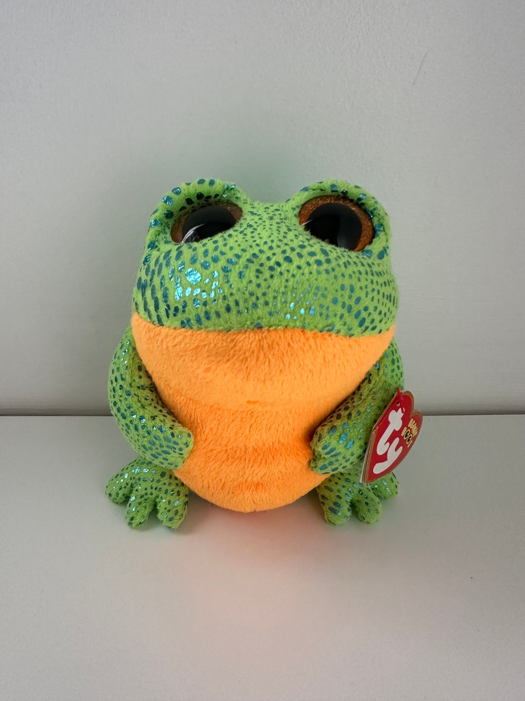 TY Beanie Boo speckles the Green Frog 6 Inch - Etsy