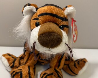 Ty Beanie Baby teegra the White Tiger 5.5 Inch - Etsy