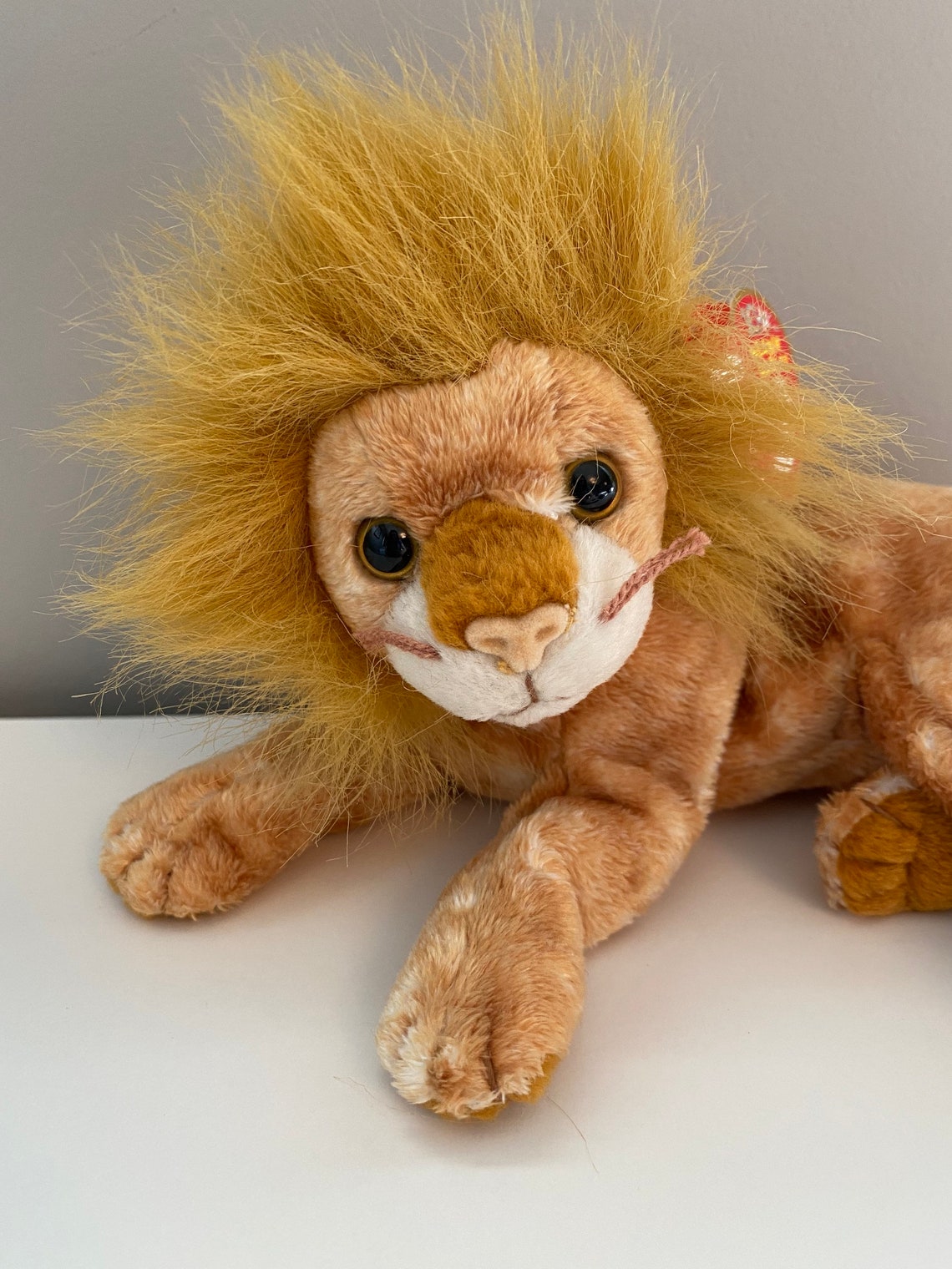 TY Beanie Baby orion the Bushy Maned Lion 7.5 Inch - Etsy