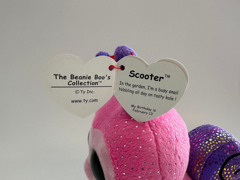 Ty Beanie Boo “scooter” the Snail Plush (6 Inch) - Etsy