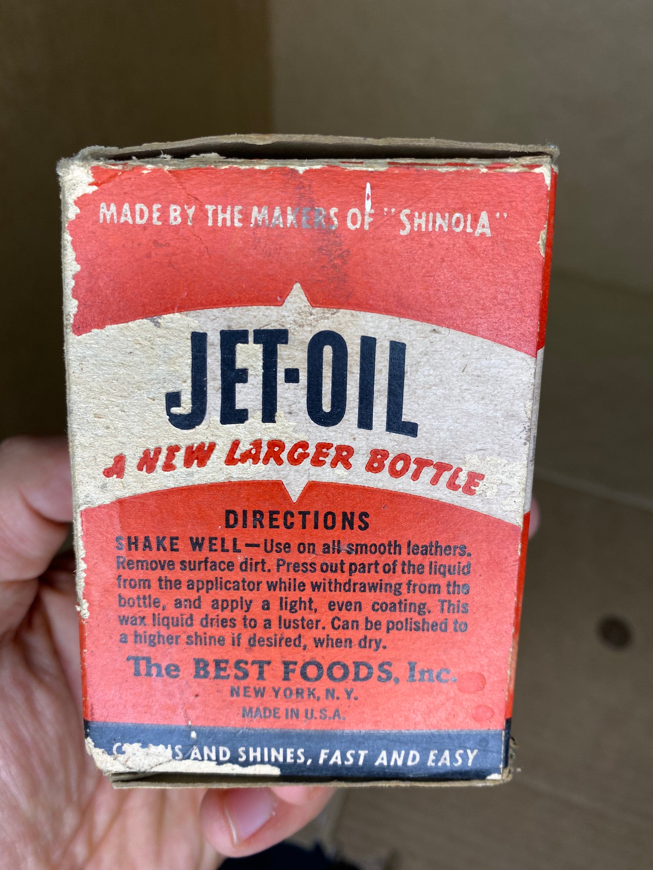 Vintage 1940s Bixbys Jet-oil Shoe Polish Bottle Black in | Etsy