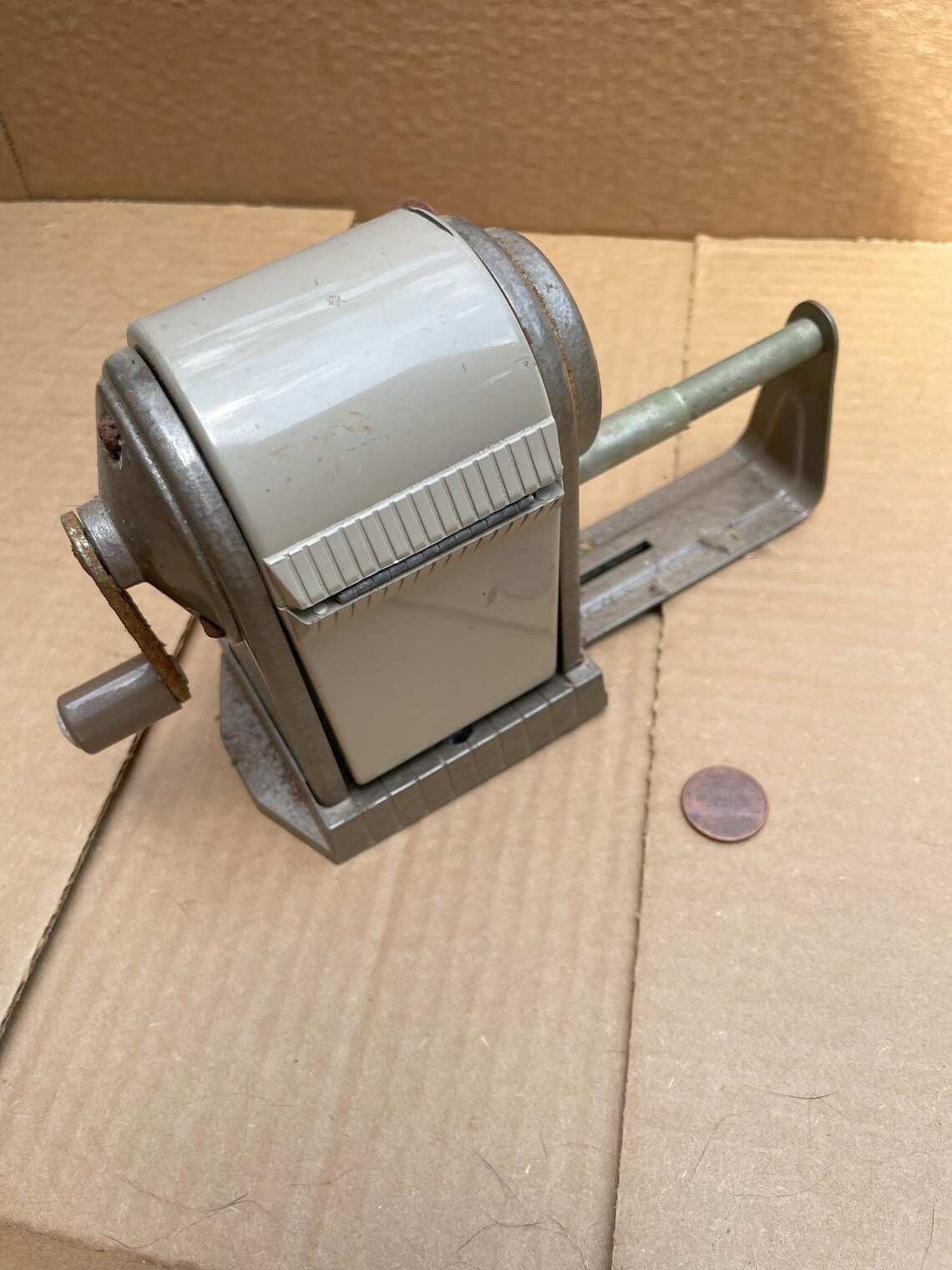 Vintage Apsco Products Inc. Dandy Super 10 Hand Crank Pencil Sharpener ...