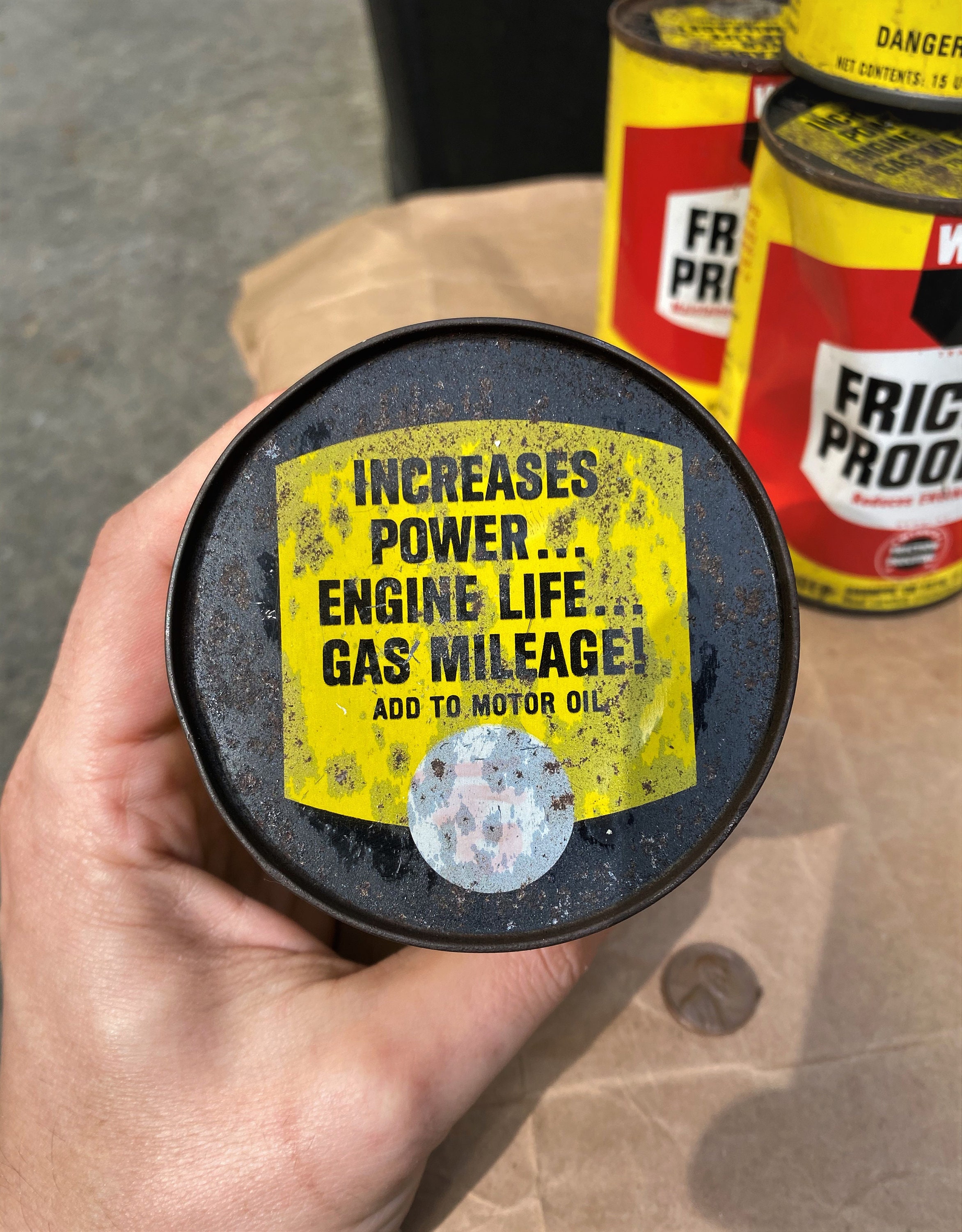 1970s Vintage Wynn's Friction Proofing Full Metal Cans UNOPENED - Etsy