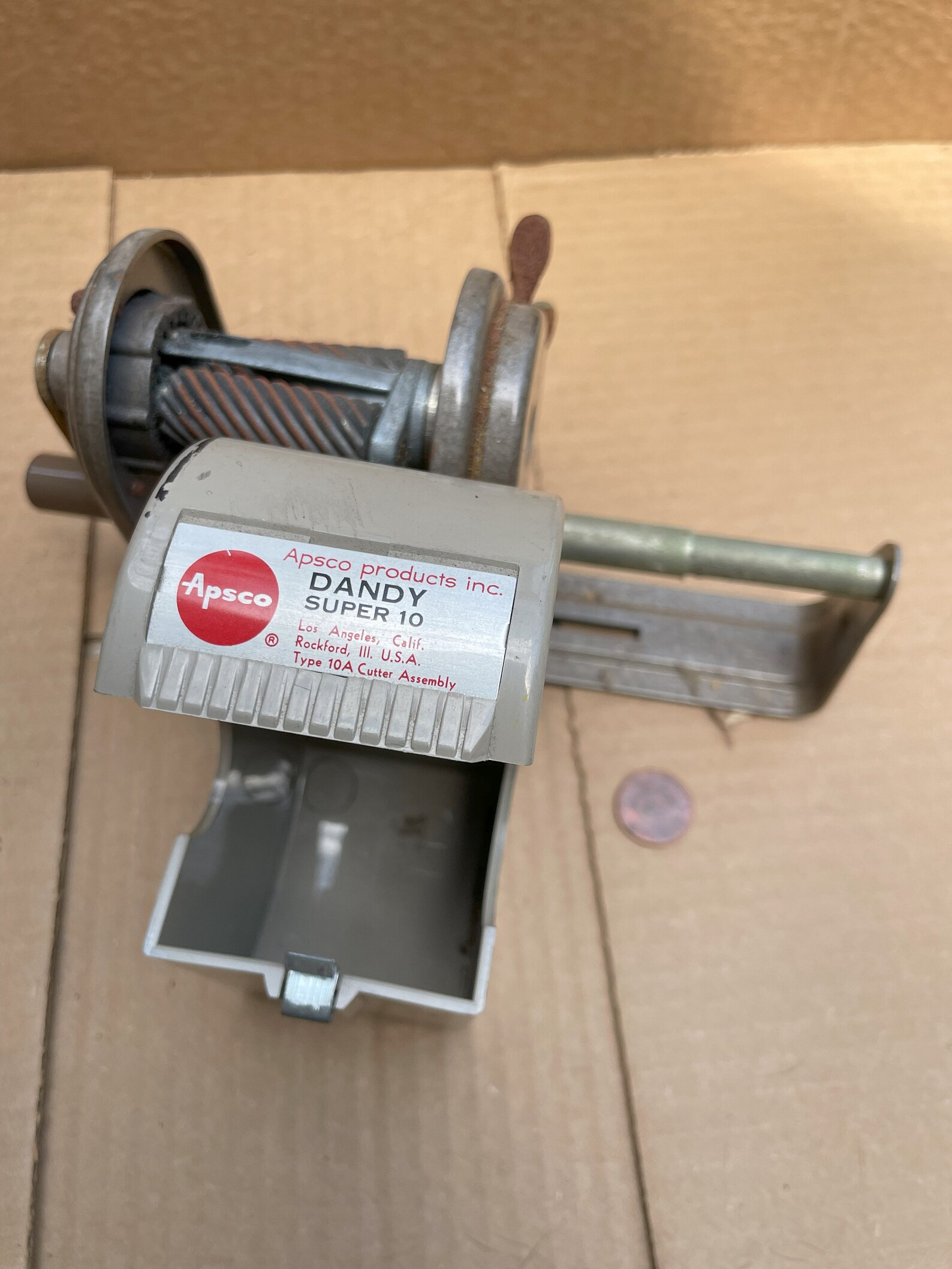 Vintage Apsco Products Inc. Dandy Super 10 Hand Crank Pencil Sharpener ...